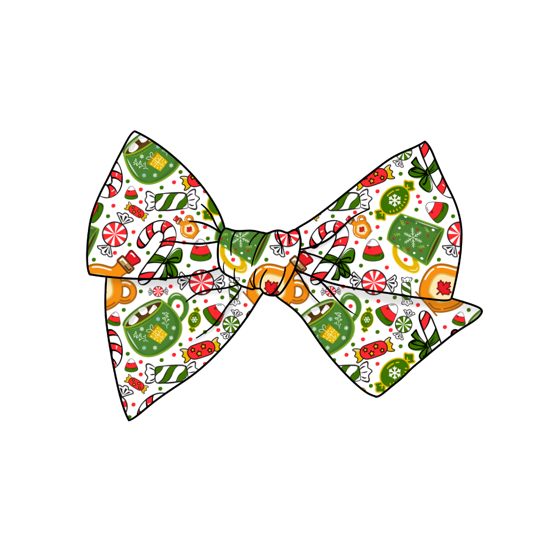 ELF Food 5" Pre-Tied Fabric Bow – Marmalade Skies