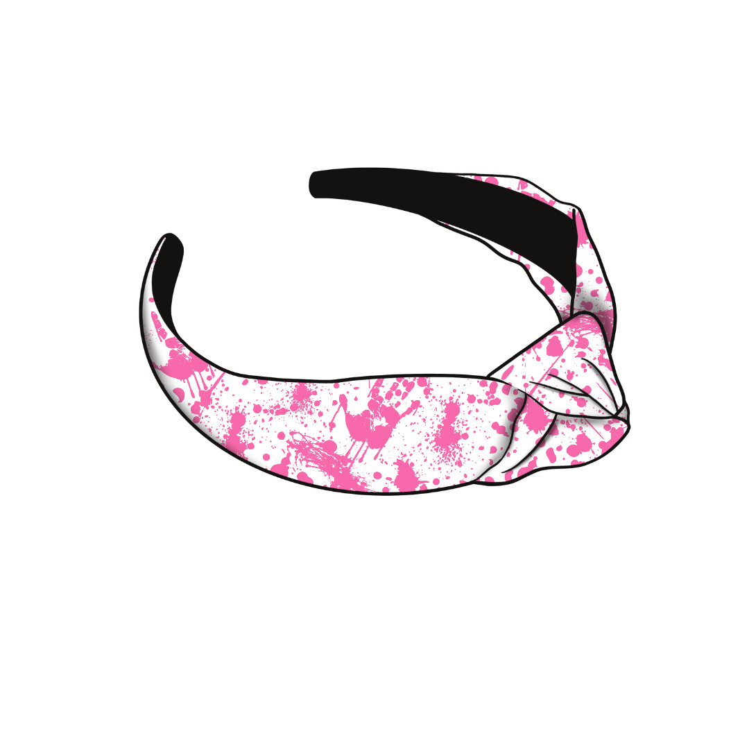 (Pre-Order) Pink Blood Knotted Headband – Marmalade Skies