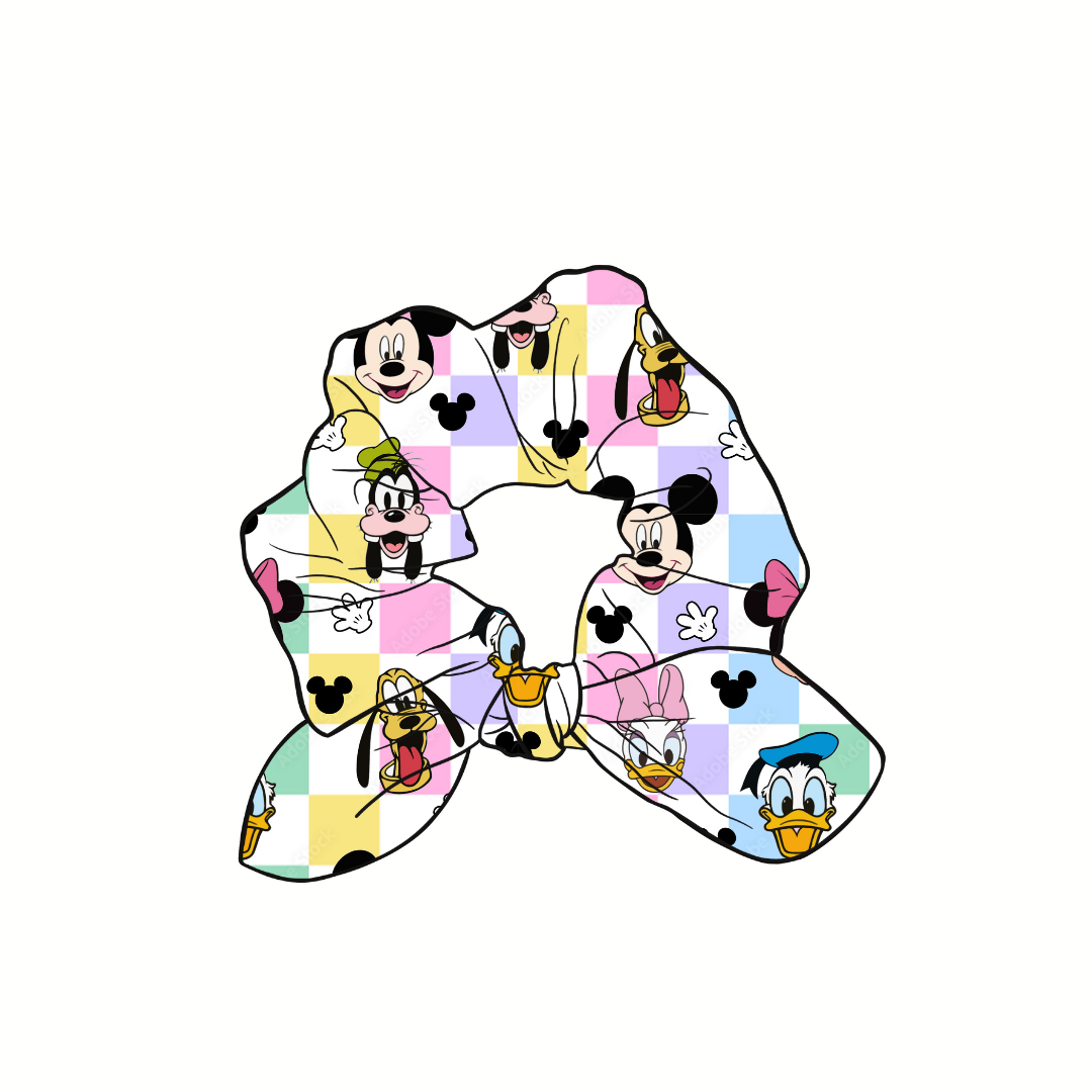 (Pre-Order) The Whole Gang! Hand Tied Knotted Bow Scrunchie – Marmalade Skies