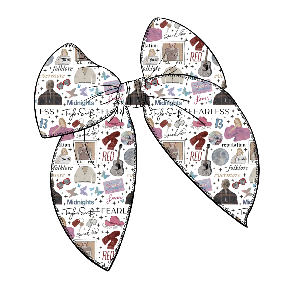 Eras Tour Large Serged Edge Pre-Tied Fabric Bow – Marmalade Skies