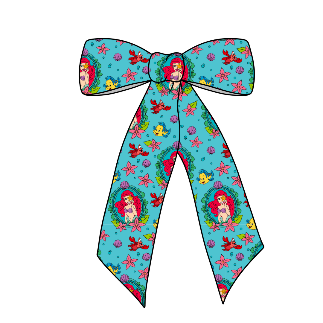 Sea Siren Long Tail Fabric Bow – Marmalade Skies