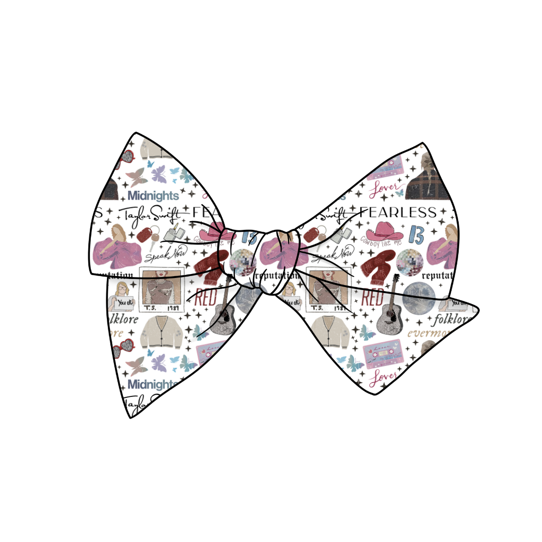 Eras Tour 5" Pre-Tied Fabric Bow – Marmalade Skies