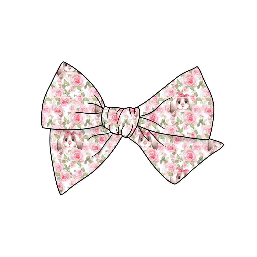 I Spy Bunny 5" Pre-Tied Fabric Bow – Marmalade Skies