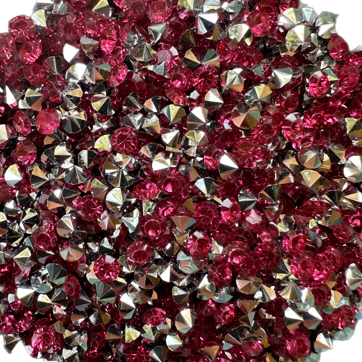 Dark Pink & Silver Metallic Bottom Diamonds – Marmalade Skies